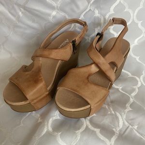 Antelope | Shoes | Antelope Leather Wedge Sandals | Poshmark